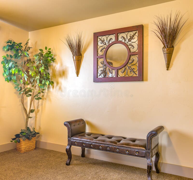 Decorative Waiting Area Inside Home Stock Image - Image of bright ...