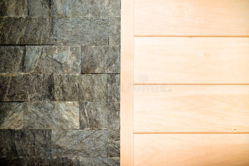 Decorative Wall for Background - Half Grey Stone Texture and Hal Stock ...