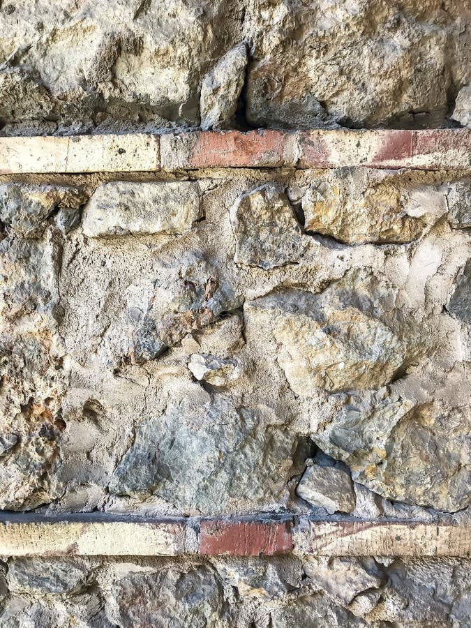 Decorative Wall of Colored Stone Bricks Stock Image - Image of backdrop ...