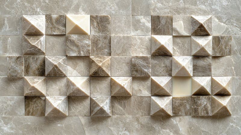 A Decorative Wall Panel Showcases an Intricate Geometric Pattern Made ...