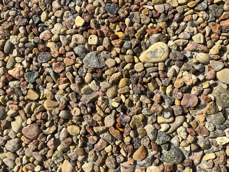 Decorative Wall of Small Multi-colored Pebbles. Photo Stock Image ...