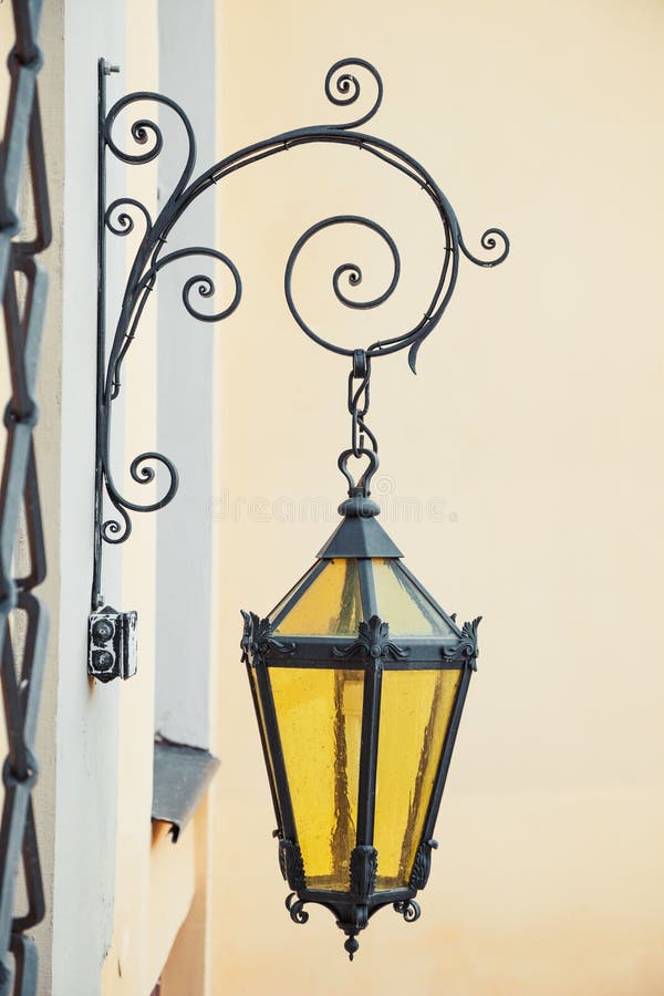 Decorative Decorative Street Lamp Stock Photo - Image of city, building ...
