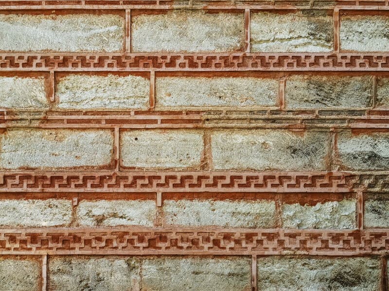 Decorative Wall with Traditional Geometrical Pattern of an Old Building ...