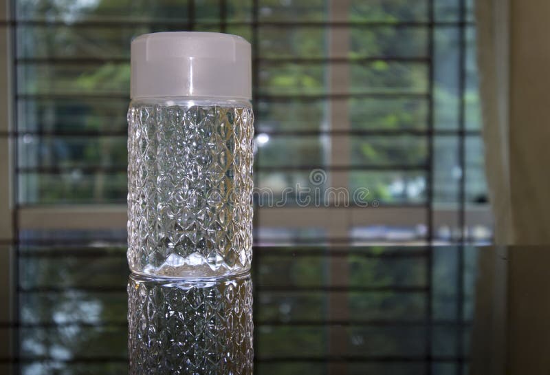 A Decorative Water Bottle on the Table Stock Image - Image of carbonic ...
