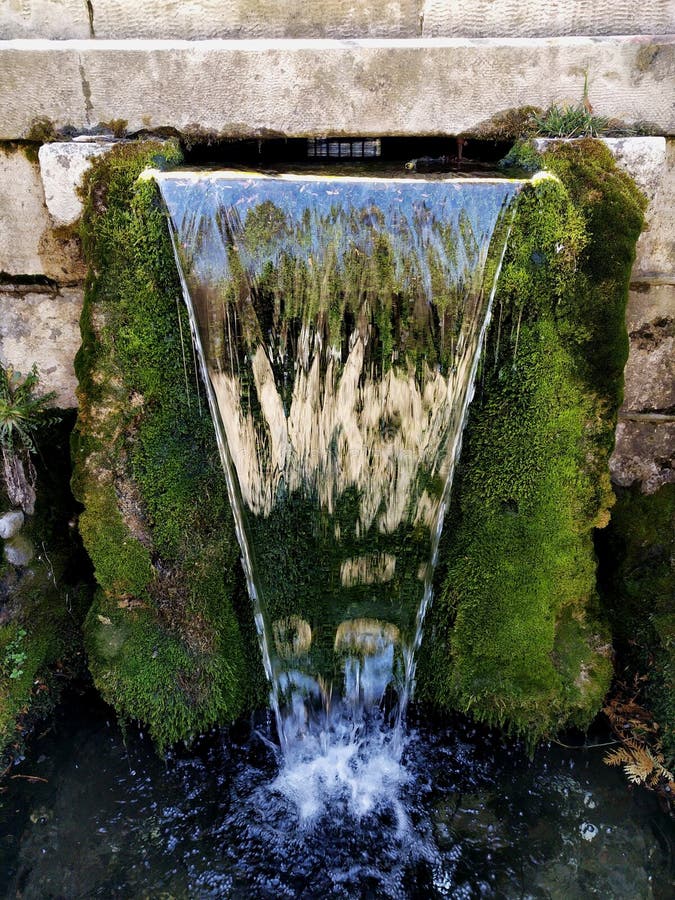 Decorative Waterfall in the Park Stock Photo - Image of outdoor, park ...