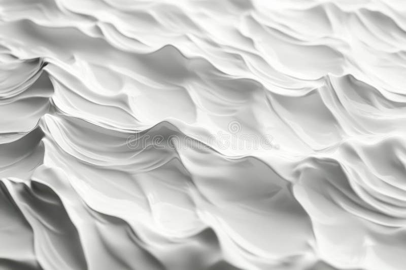 Decorative Wavy Wall Design in Modern Interior Showcasing Smooth ...