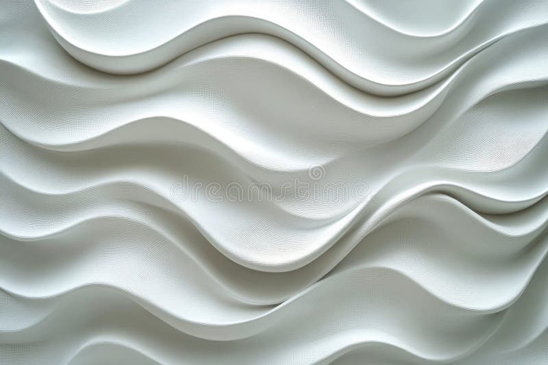 Decorative Wavy Wall Design in Modern Interior Showcasing Smooth ...