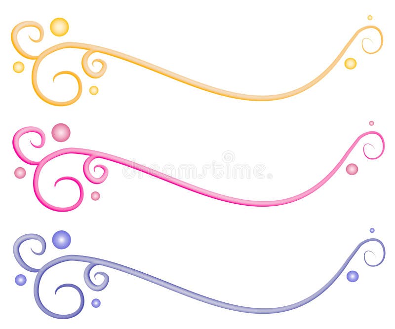 Decorative Web Page Dividers Stock Illustration - Illustration of ...