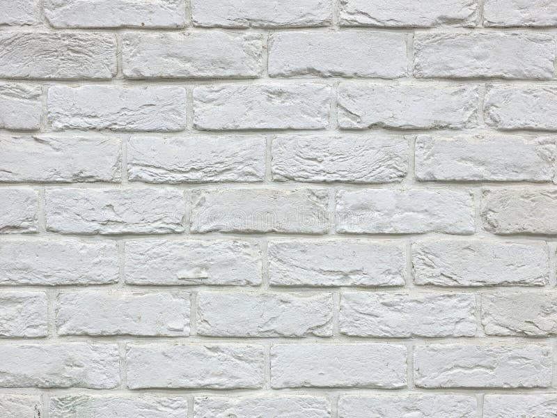 Decorative White Brick Wall Stock Photo - Image of decorative, design ...