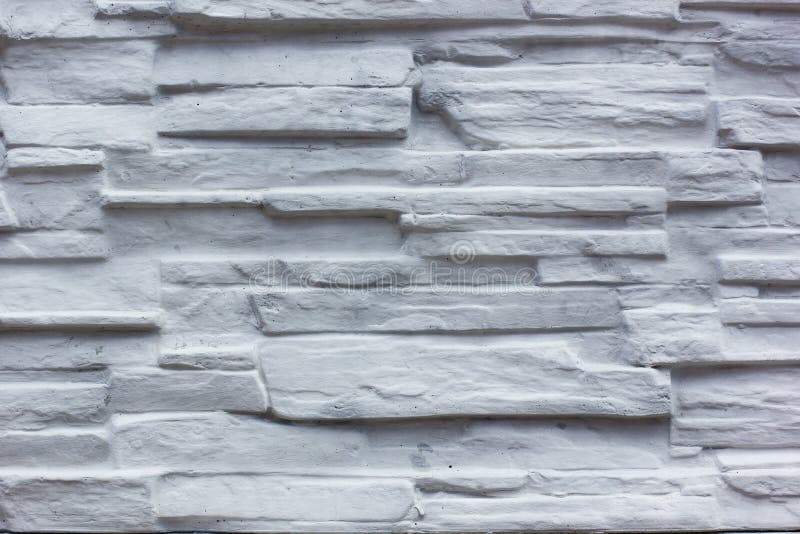 Decorative White Slate Stone Wall Surface Stock Photo - Image of ...