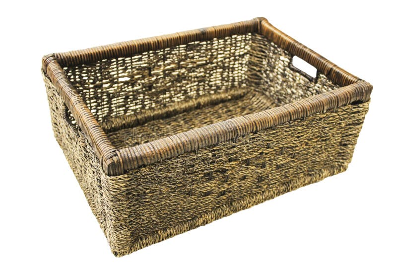 Decorative wicker box stock photo. Image of packaging - 33469314