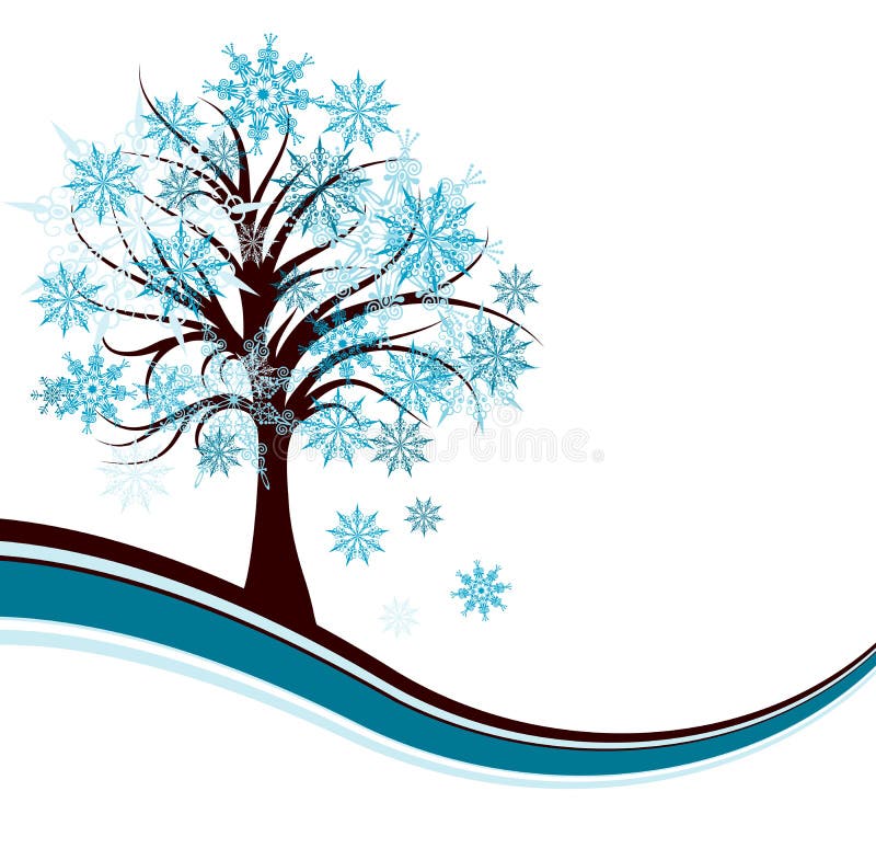 Decorative Winter Border stock illustration. Illustration of light ...