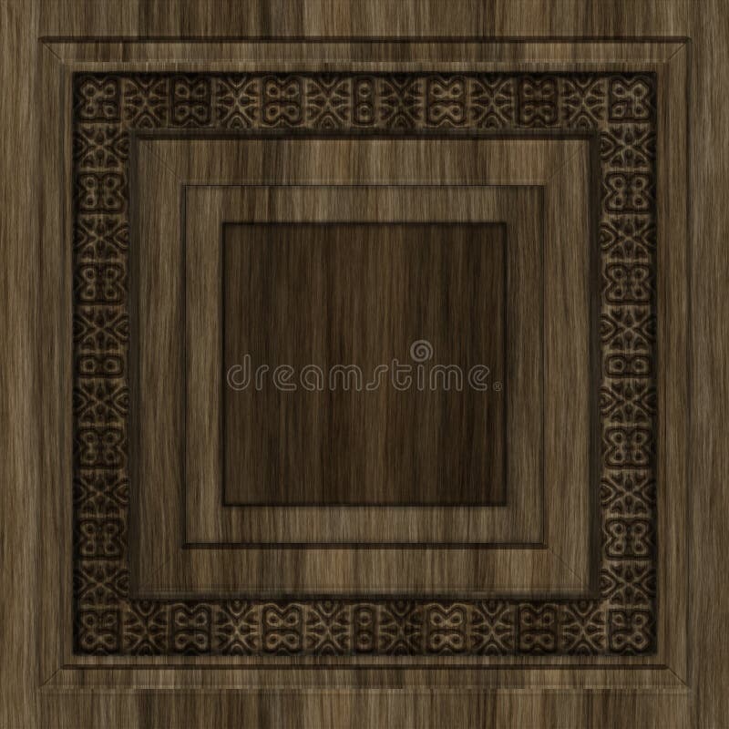 Decorative Wood Panel stock illustration. Illustration of panel - 55817996