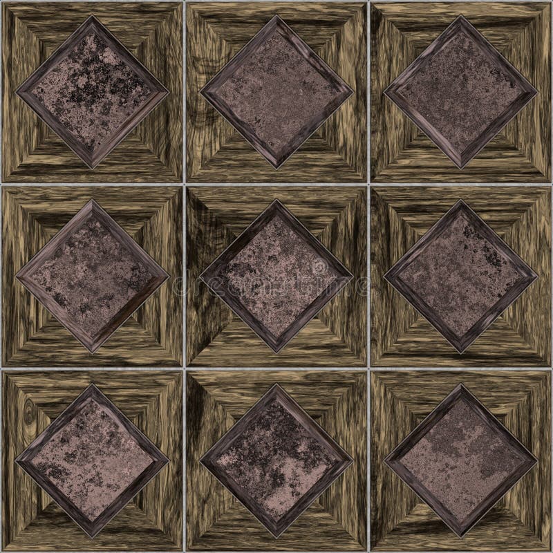 Decorative Wood Panel stock illustration. Illustration of interior ...