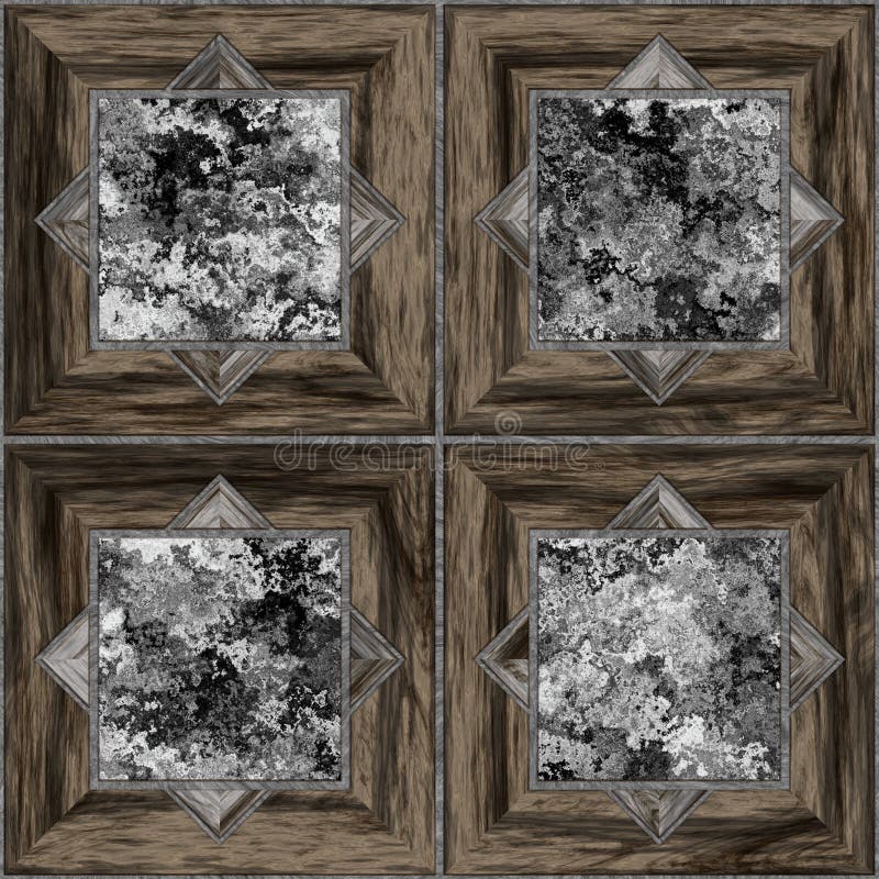 Decorative Wood Panel stock illustration. Illustration of vintage ...