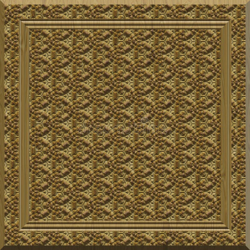 Decorative Wood Panel stock illustration. Illustration of classical ...