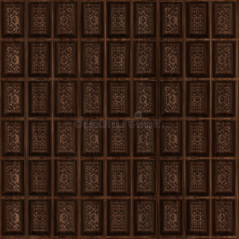 Decorative Wood Panel stock illustration. Illustration of furniture ...