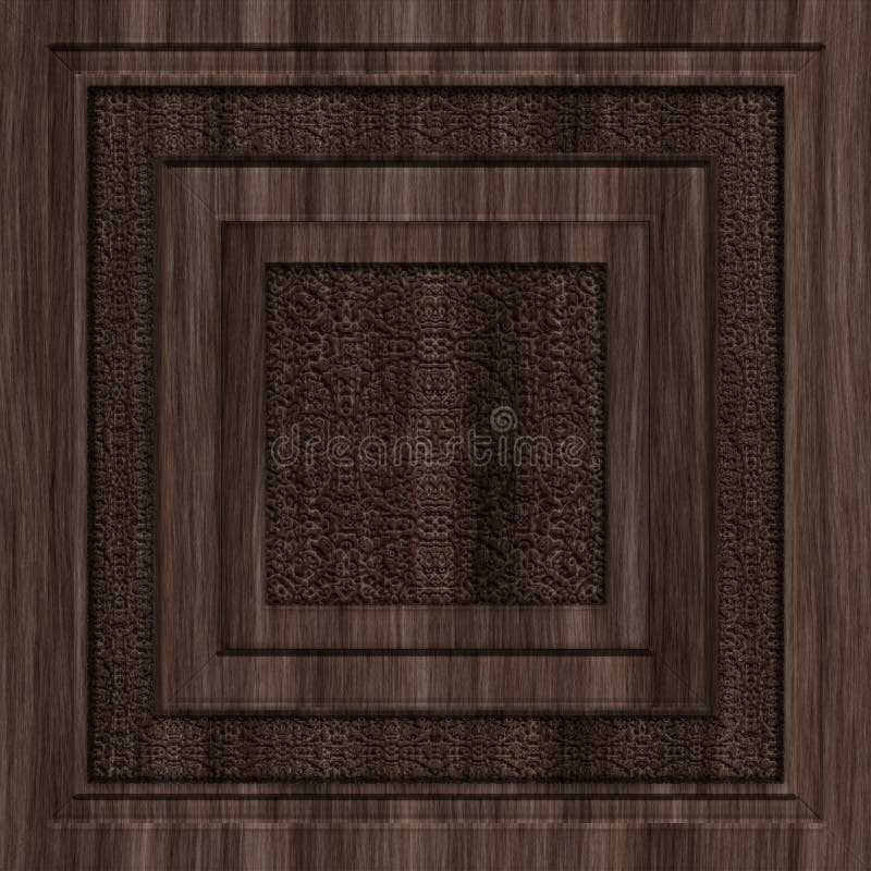 Decorative Wood Panel stock illustration. Illustration of wall - 55818944