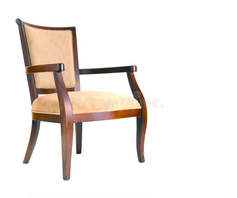 Decorative wooden chair stock photo. Image of cushion - 9921538