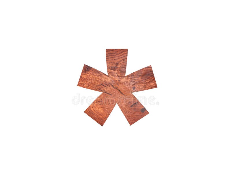 Decorative Wooden Digit Symbol Multiplication Sum Sing. 3d Rendering ...