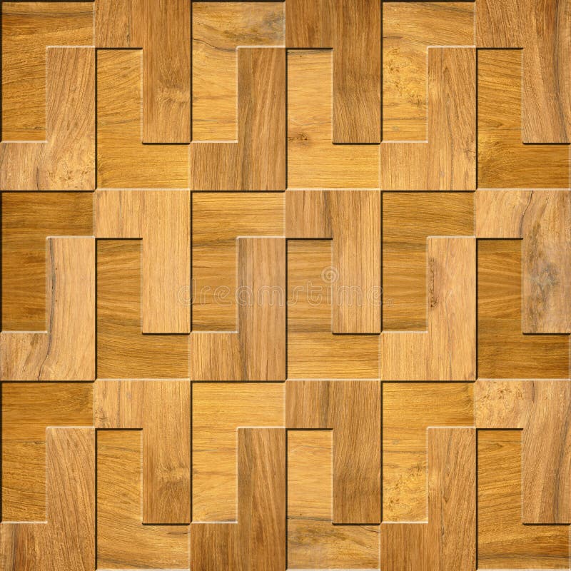 Decorative Wooden Pattern for Seamless Background Stock Illustration ...