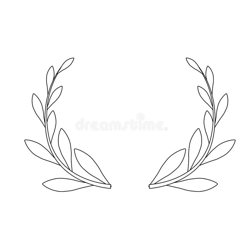 Decorative wreath icon stock vector. Illustration of branch - 81796843