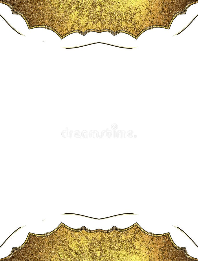 Decorative Yellow Frame. Template for Design Stock Illustration ...