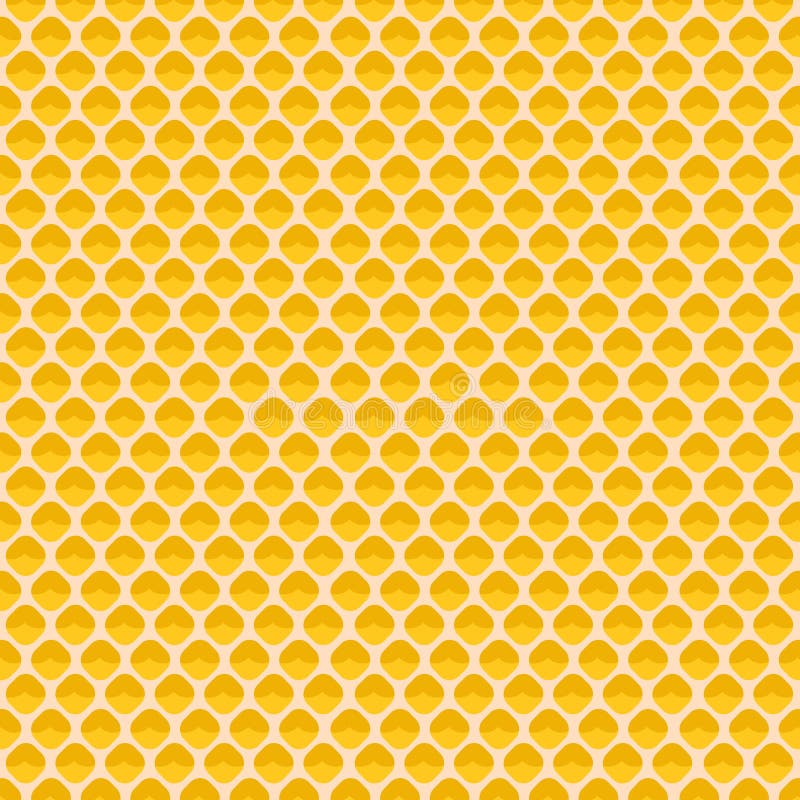 Decorative Yellow Honeycomb Background Pattern Stock Vector ...