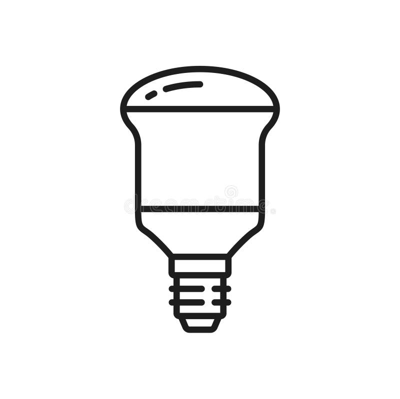 Light Bulb and Led Lamp Line Seamless Pattern Stock Illustration ...
