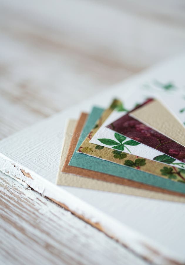 Decoupage Project in Progress: Assorted Decorative Paper with Botanical ...