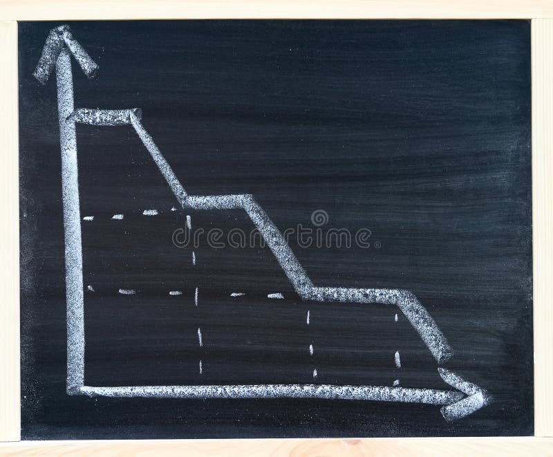 Decrease stock image. Image of axis, forecast, diagram - 1315823