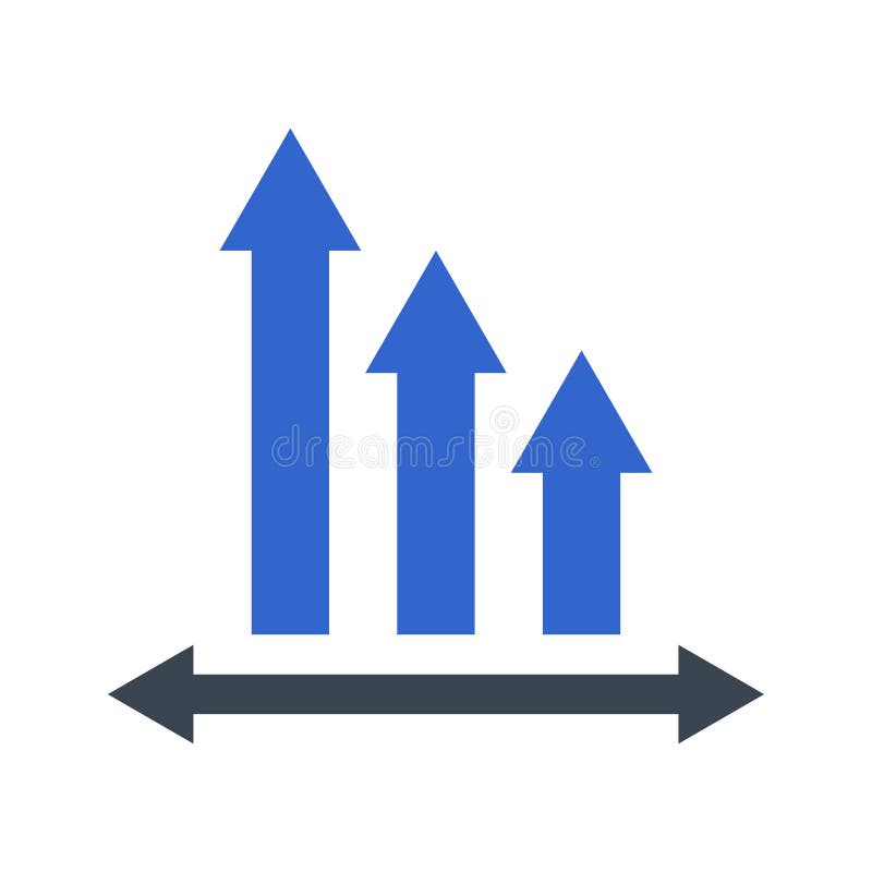 Decrease chart icon stock vector. Illustration of vector - 214658238