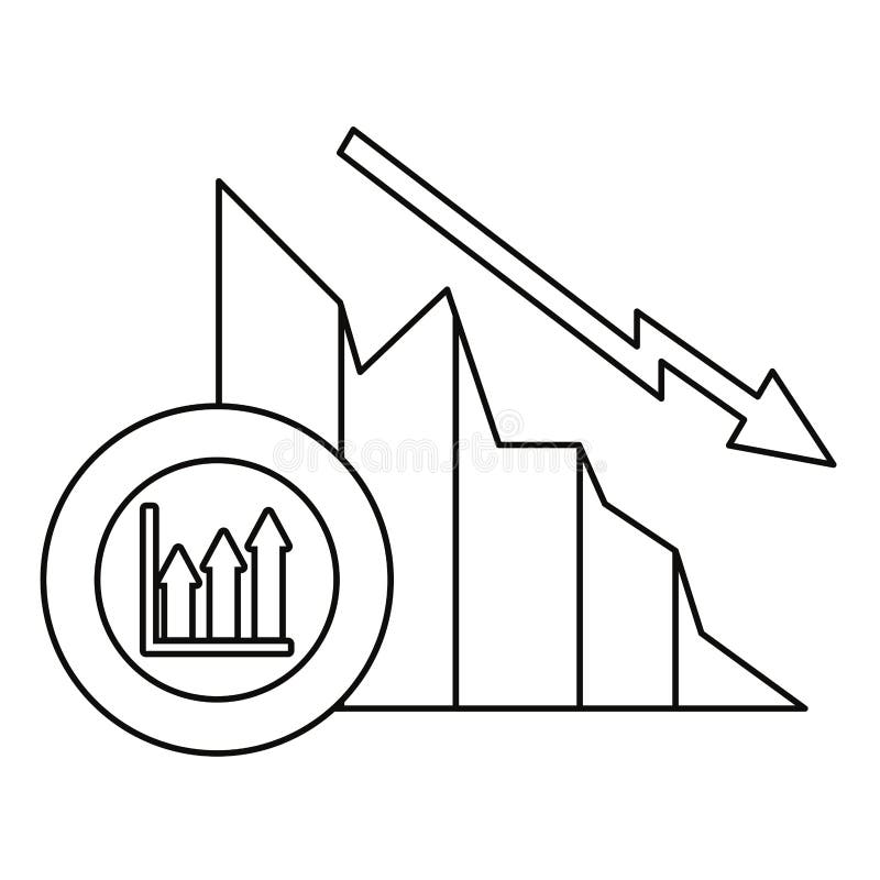 Decrease Diagram Chart Business Stock Illustration - Illustration of ...