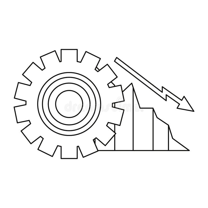 Decrease Diagram Crisis Business Financial World Vector Illustration Stock Vector - Illustration ...