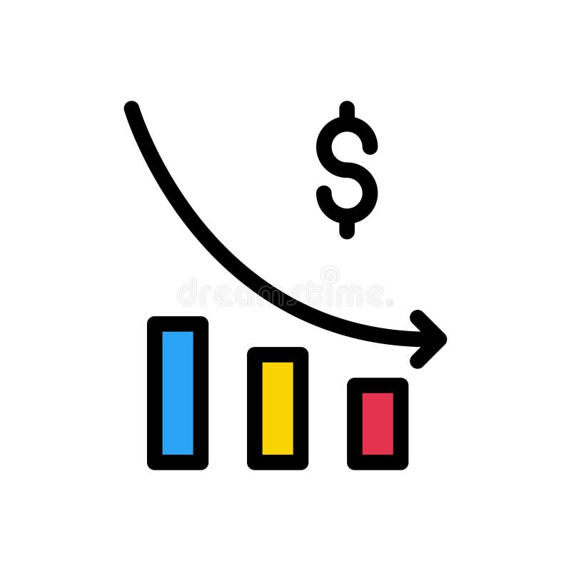 Decrease Graph Stock Illustrations 18675 Decrease Graph Stock 7635