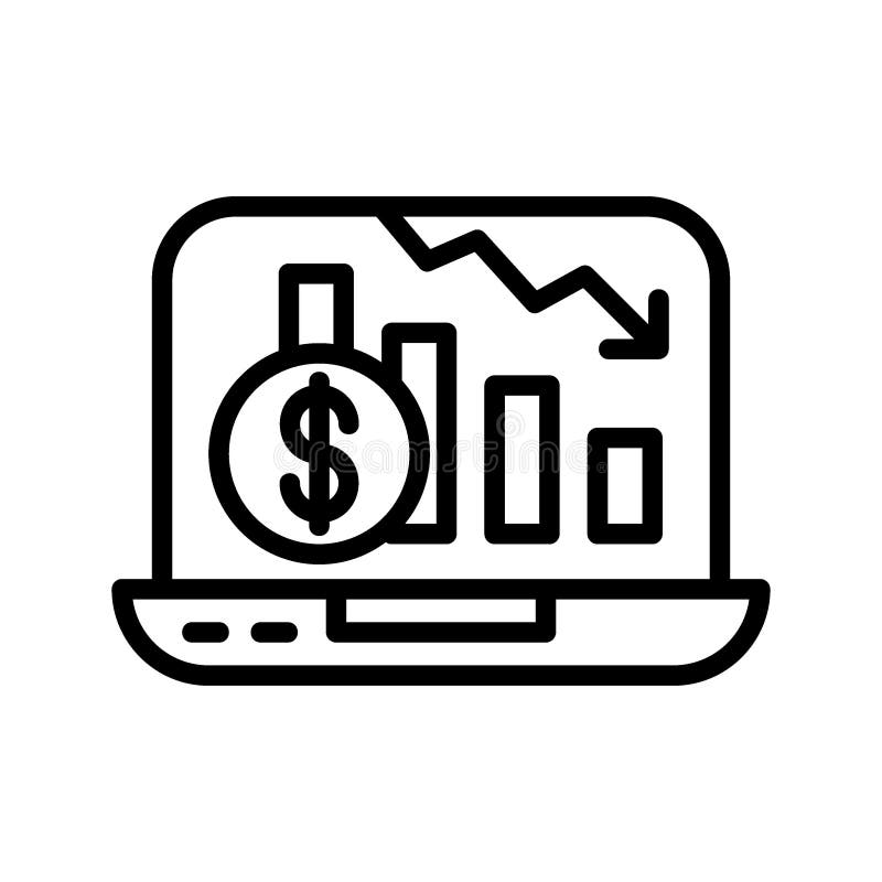 Decrease Icon or Logo Isolated Sign Symbol Vector Illustration Stock Vector - Illustration of ...