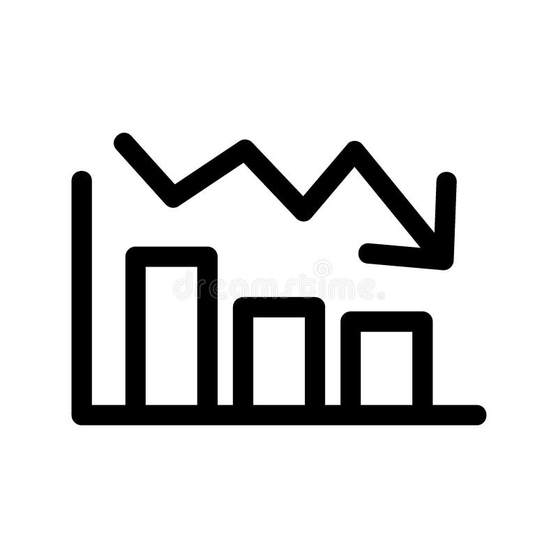 Decrease Icon or Logo Isolated Sign Symbol Vector Illustration Stock Vector - Illustration of ...