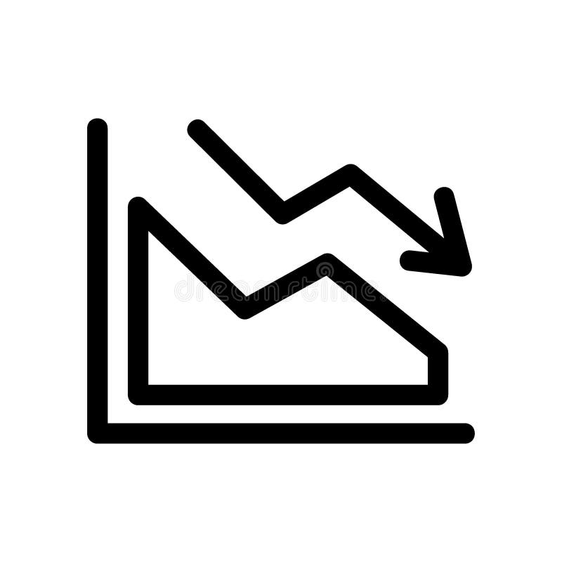 Decrease Icon or Logo Isolated Sign Symbol Vector Illustration Stock ...