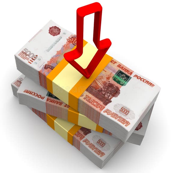 Decrease in income stock illustration. Illustration of currency - 91621380