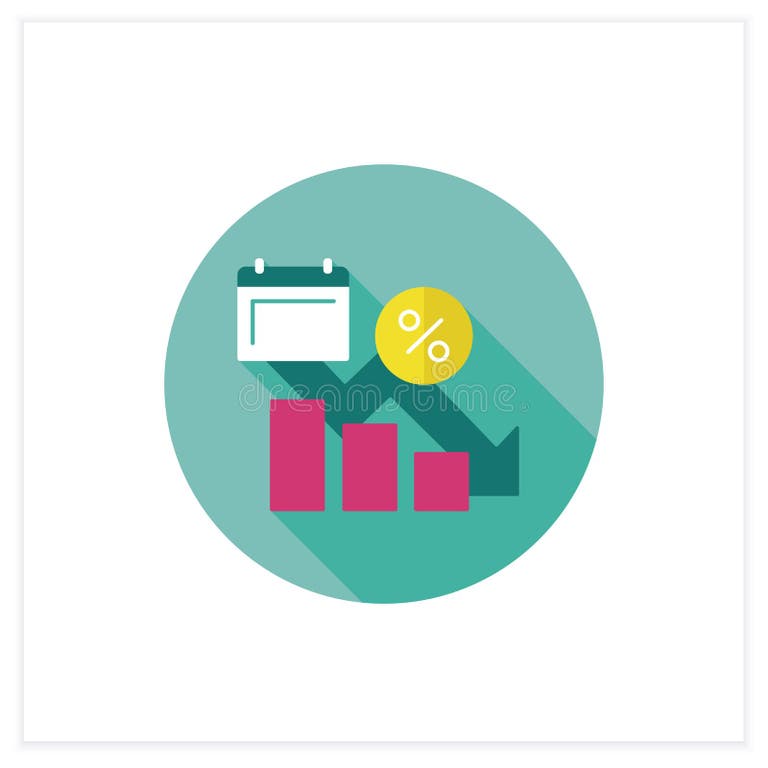 Decrease in Liabilities Flat Icon Stock Vector - Illustration of invest ...