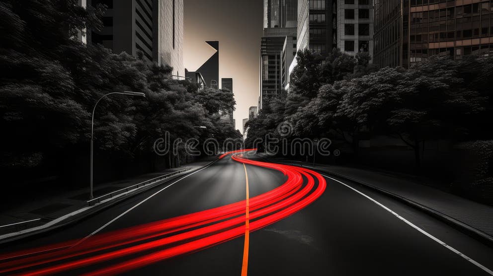 Decrease red arrow curved stock illustration. Illustration of trend ...