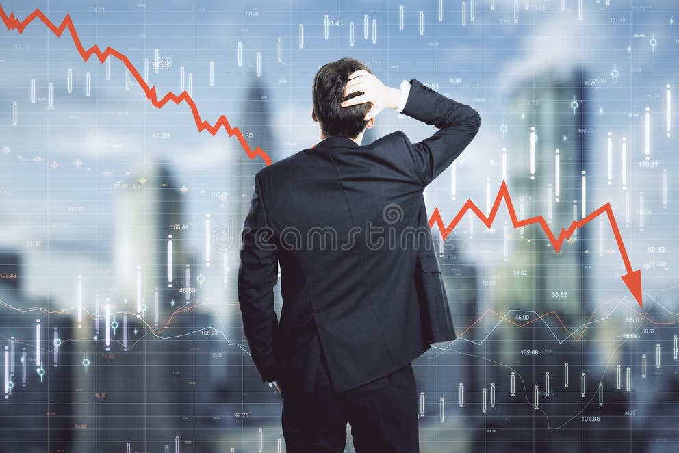 Decrease, Stats and Trade Concept Stock Image - Image of city, diagram ...