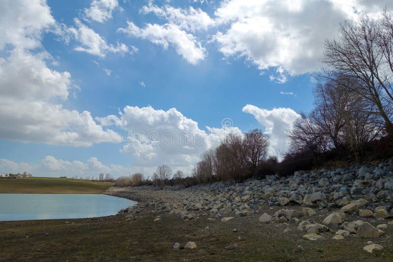 Decrease in the Water Levels of the Dams As a Result of Drought, the ...