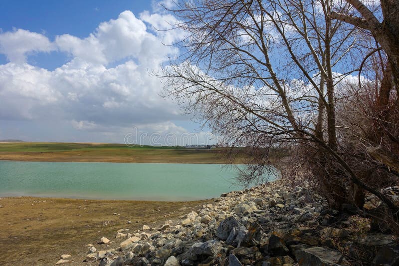 Decrease in the Water Levels of the Dams As a Result of Drought, the ...