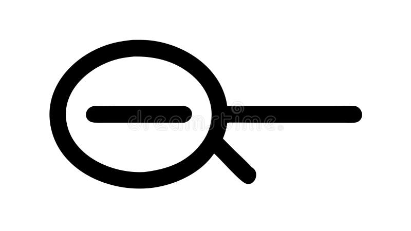 Decrease Zoom Icon. Reduce View Scale for Broader Overview, Vector ...