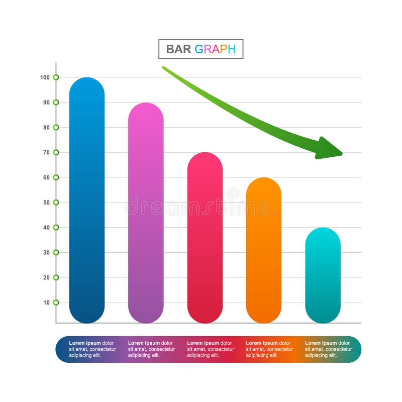 Decreasing Graph Bar Chart Economic Pressure Financial Problem ...