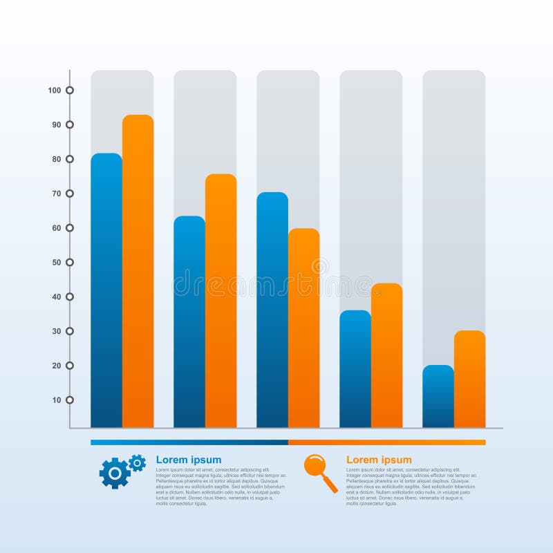 Decreasing Graph Bar Chart Economic Pressure Financial Problem ...
