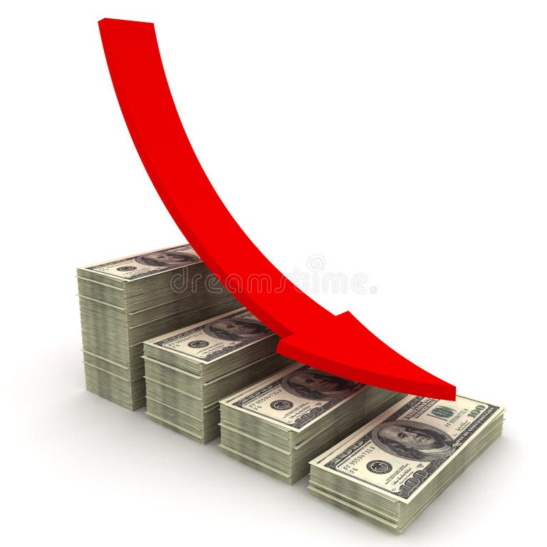 Decreasing Red Arrow Chart Stock Illustrations – 603 Decreasing Red ...
