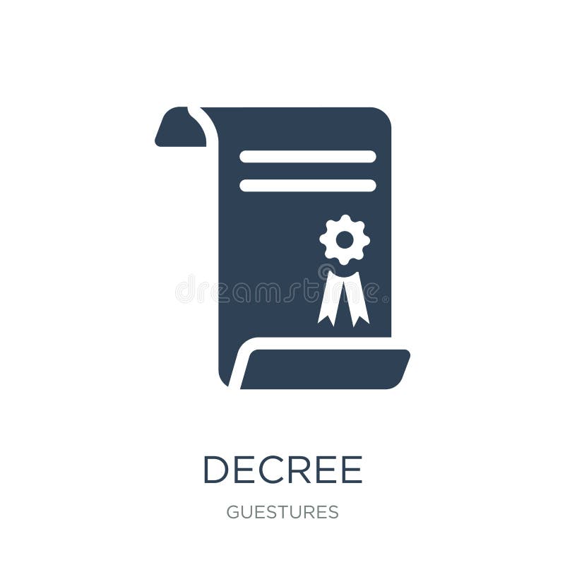 Decree Icon in Different Style Vector Illustration. Two Colored and ...