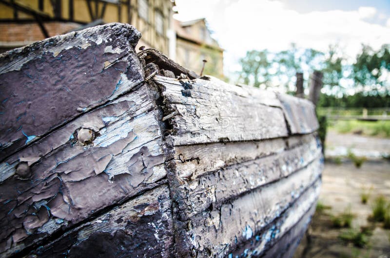 Decrepit boat stock image. Image of wood, river, boat - 54948813